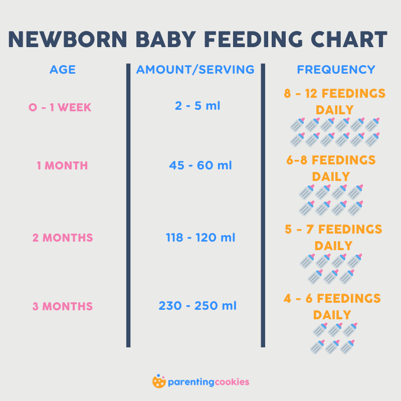 Uncovering The Baby Feeding Chart - Parenting Cookies